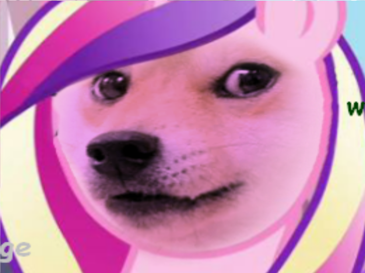 #408104 - safe, princess cadance, dog, pony, shiba inu, g4, bust, doge ...