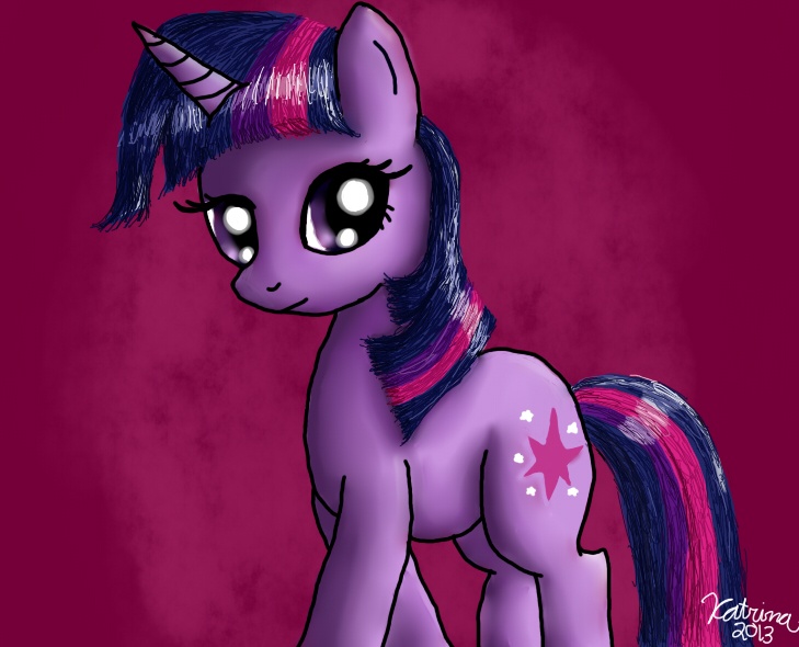 #408629 - safe, artist:katrina-mae, twilight sparkle, g4, female, solo - Derpibooru