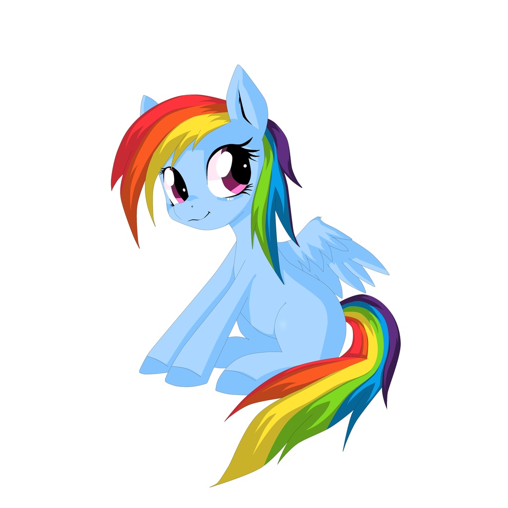 #414642 - safe, artist:elinori, rainbow dash, g4, blank flank, female ...