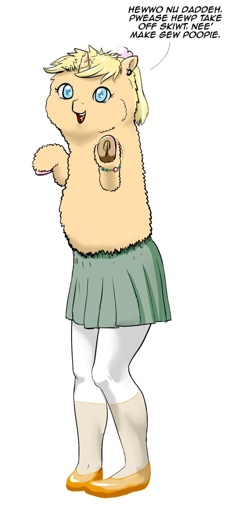 #390722 - safe, artist:shadysmarty, fluffy pony, satyr, abomination ...