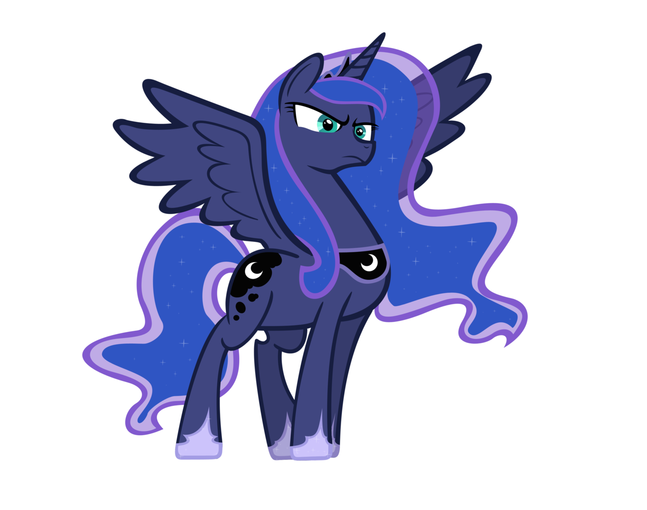 #391611 - safe, artist:9x18, princess luna, g4, season 4, female, frown ...