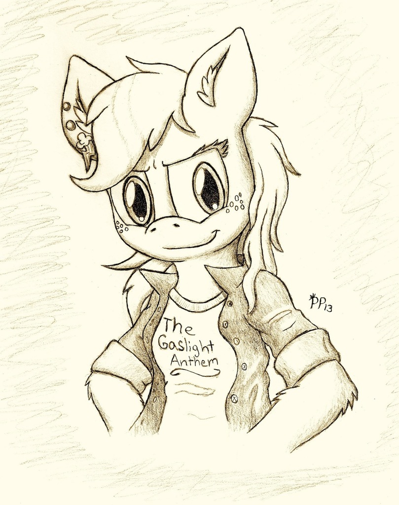 #393332 - safe, artist:punk-pegasus, applejack, anthro, clothes, female ...