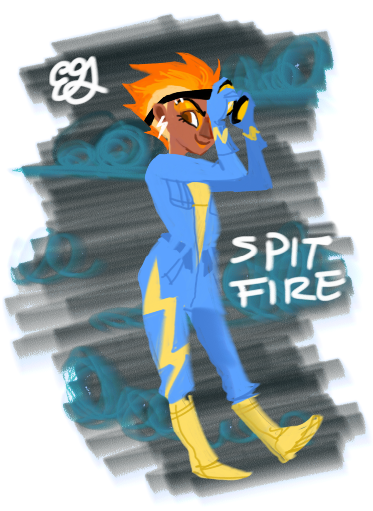 #395593 - safe, artist:egriz, spitfire, human, female, goggles ...