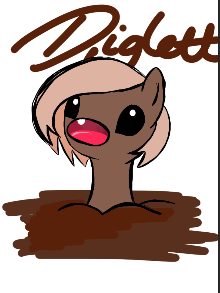 #424778 - safe, artist:minty-red, diglett, pokémon, ponified, solo ...