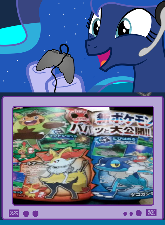 #425108 - safe, princess luna, braixen, frogadier, quilladin, gamer ...