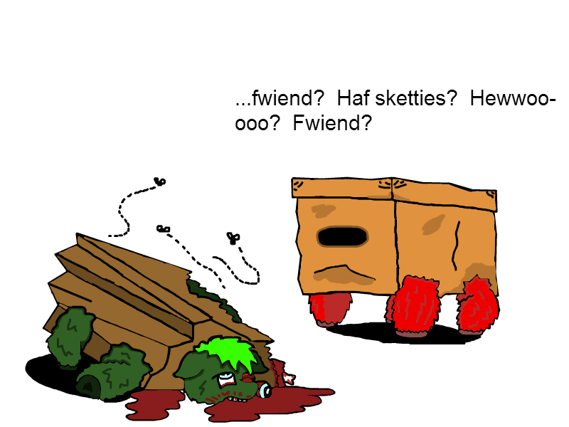 #425717 - grimdark, grotesque, artist:roufe, fluffy pony, blood, fluffy ...