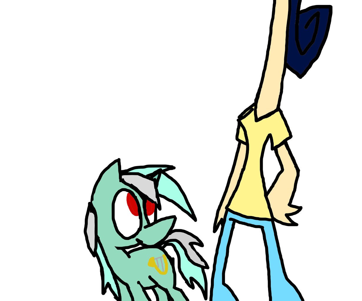 #427002 - safe, bon bon, lyra heartstrings, sweetie drops, human, ask ...