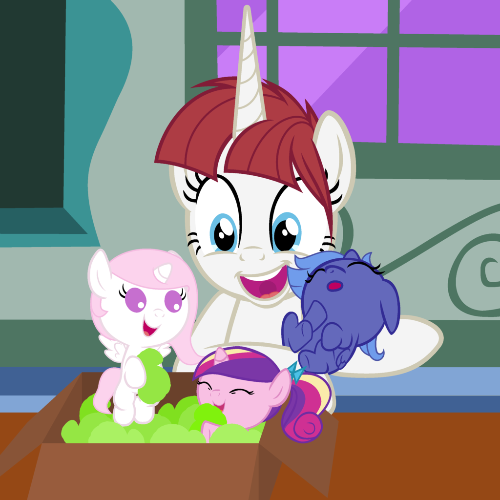 #427417 - safe, artist:beavernator, princess cadance, princess celestia ...