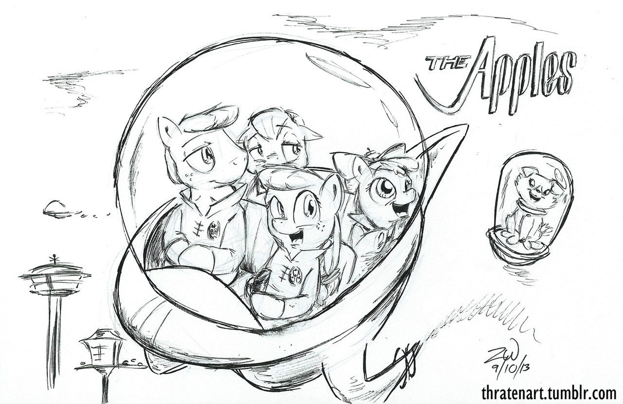 #428233 - safe, artist:thraten, apple bloom, applejack, big macintosh ...