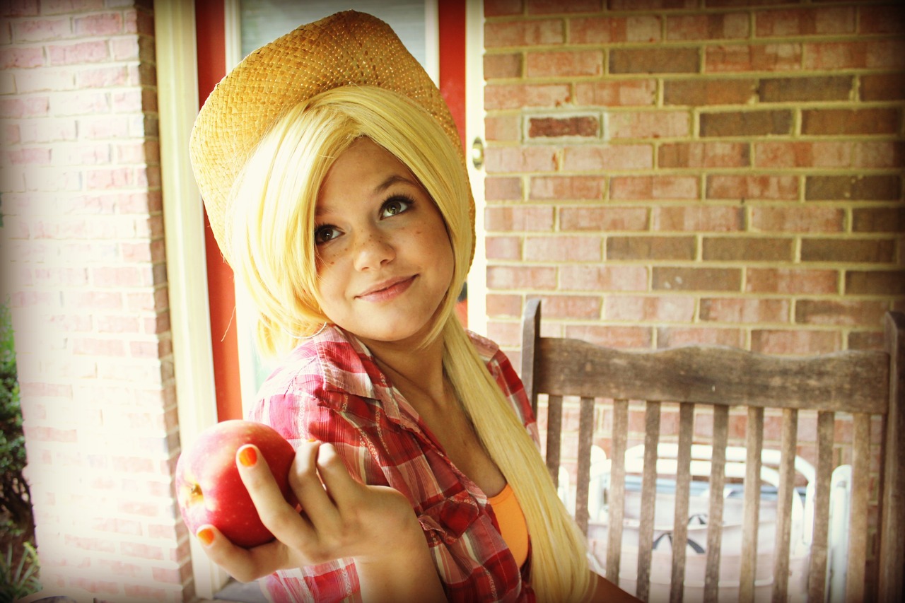 #429242 - safe, artist:otpprincess, applejack, human, g4, cosplay, irl ...