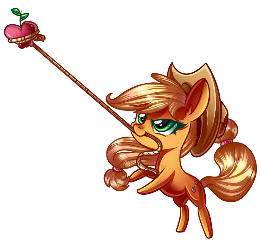 #429795 - safe, artist:anthocat, applejack, g4, apple, female, lasso ...
