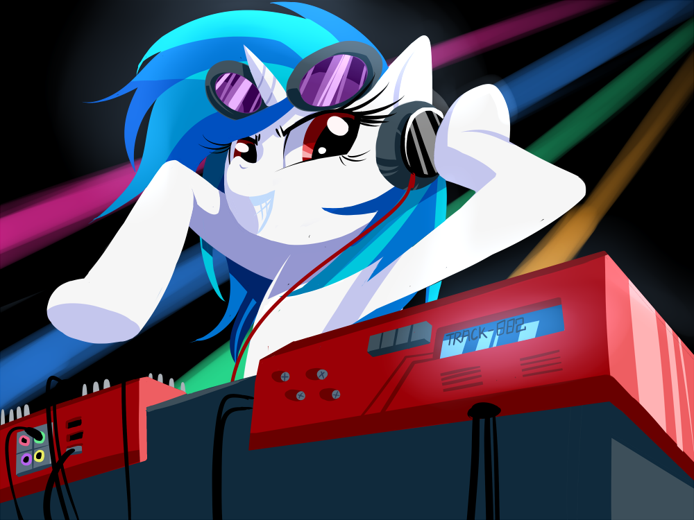 #429798 - safe, artist:cakewasgood, dj pon-3, vinyl scratch, pony ...