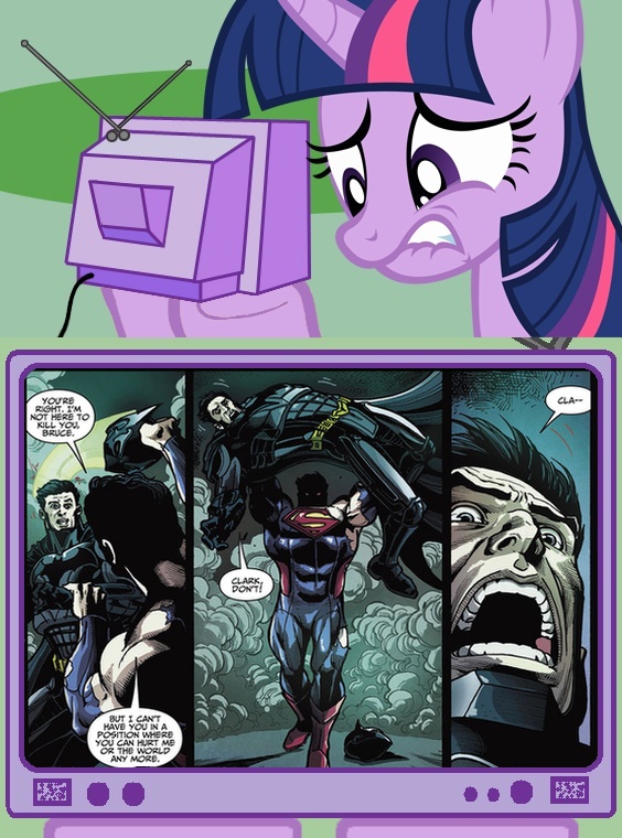 #430456 - semi-grimdark, twilight sparkle, g4, batman, comic ...