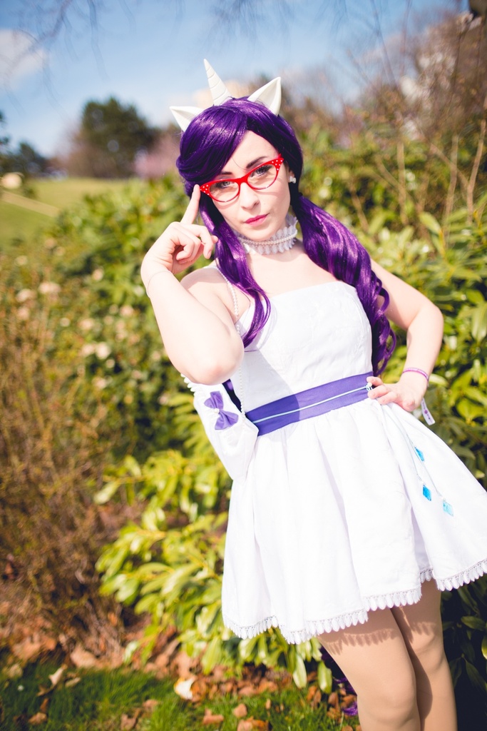 #417245 - safe, artist:nikitacosplay, rarity, human, cosplay, glasses ...
