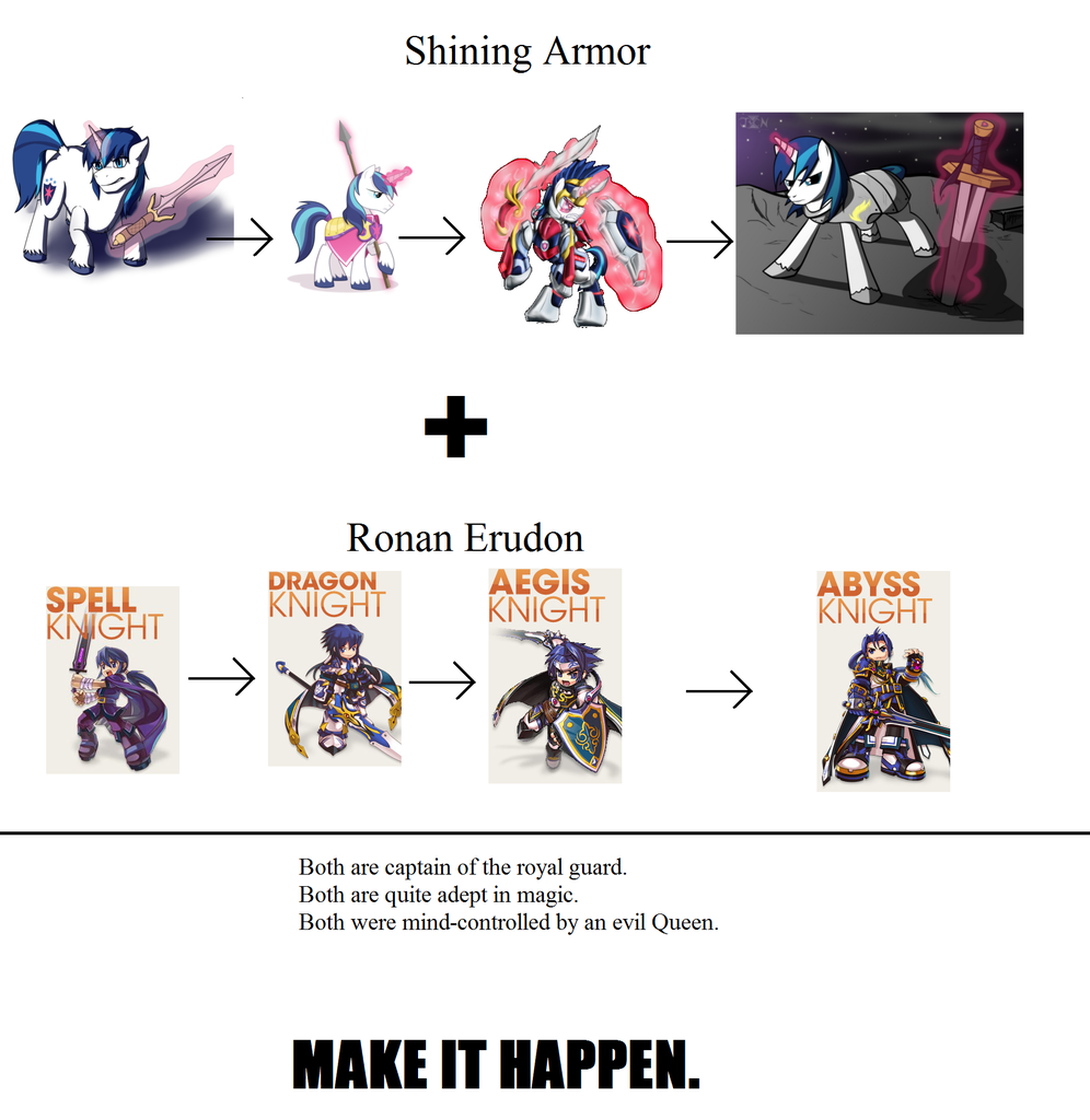 #431546 - safe, shining armor, g4, exploitable meme, grand chase, make it happen, meme, ronan ...