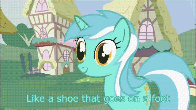 #432653 - safe, lyra heartstrings, g4, animated, caption, female, lyra ...