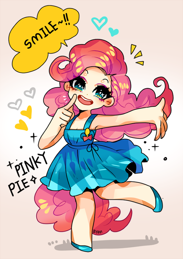 #432798 - safe, artist:byam, pinkie pie, human, female, humanized ...