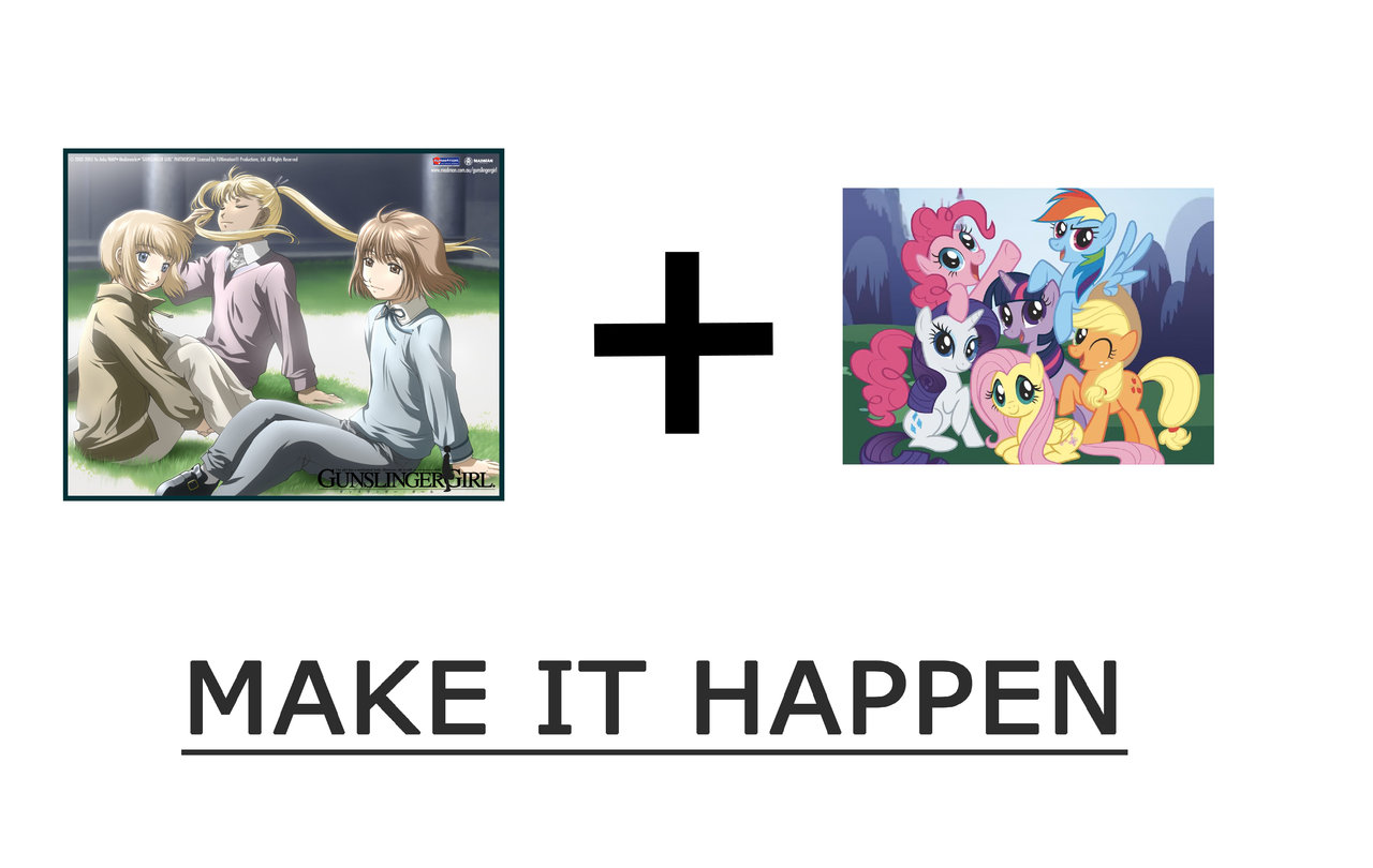 #433509 - safe, exploitable meme, gunslinger girl, make it happen, meme ...