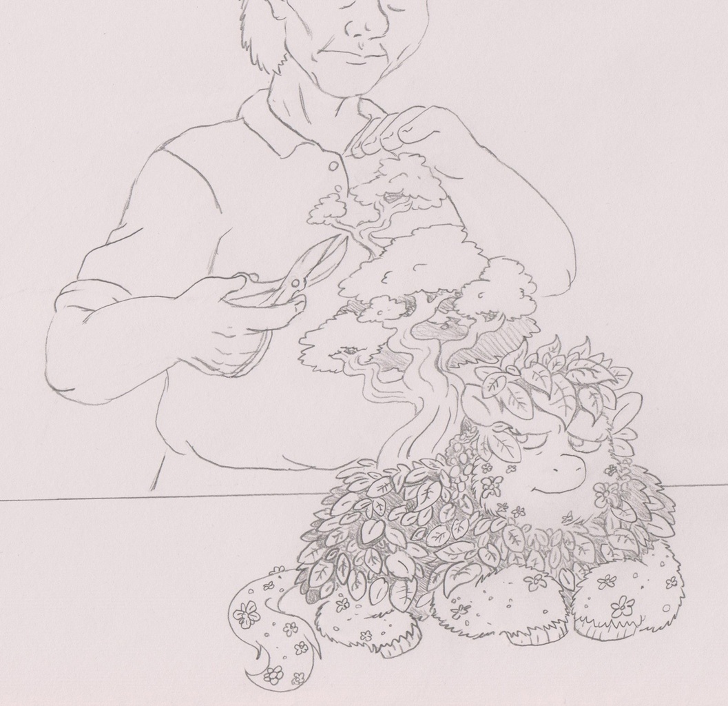 #421483 - safe, artist:santanon, fluffy pony, human, fluffy pony ...