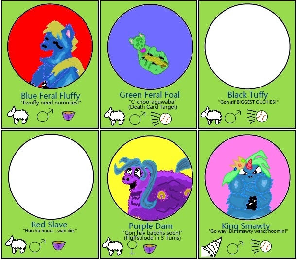 #423225 - safe, fluffy pony, card game, cheek puffing, concept, dam ...