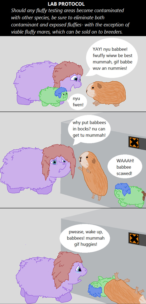 #520765 - grimdark, artist:wolfram_sparks, fluffy pony, guinea pig ...