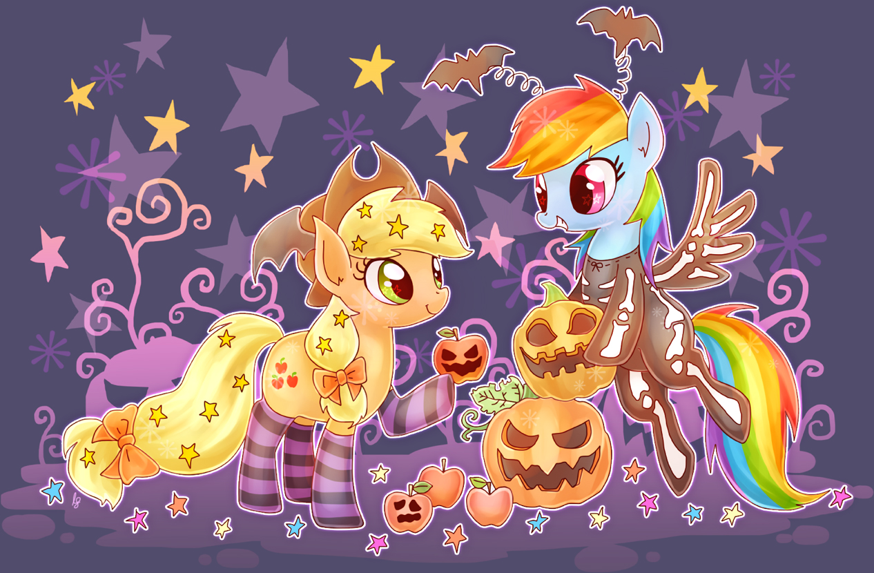 #522178 - safe, artist:igriega13, applejack, rainbow dash, g4, clothes ...