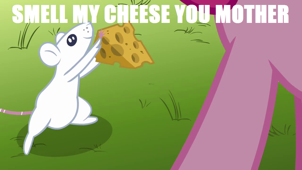 #523021 - safe, pinkie pie, g4, alan partridge, cheese - Derpibooru