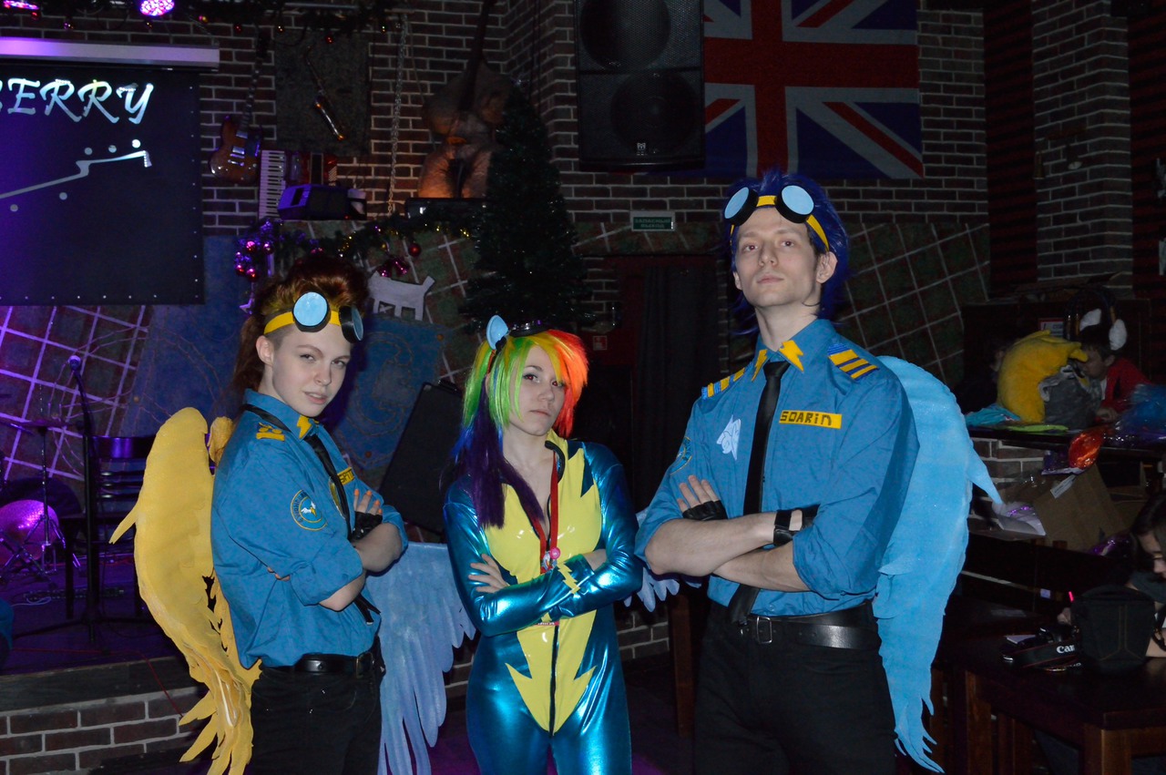 #523264 - safe, artist:dixidana, artist:erinliona, rainbow dash, soarin ...