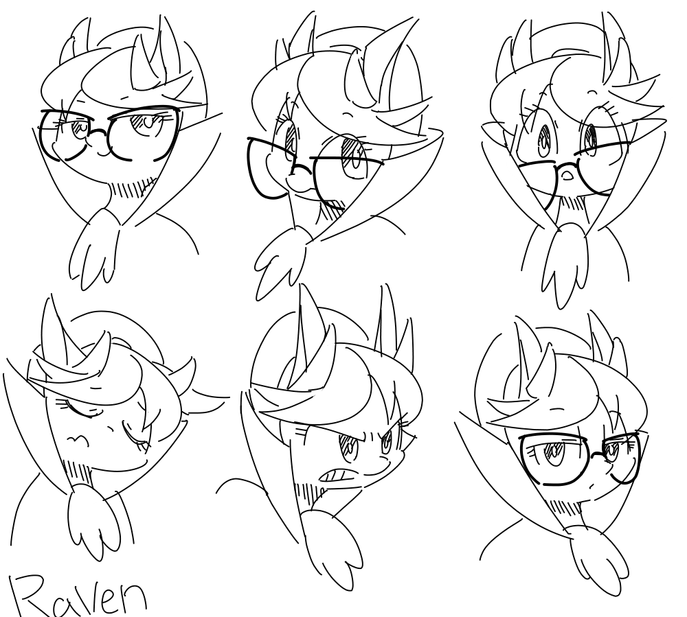 #526077 - safe, artist:30clock, raven, g4, facial expressions ...