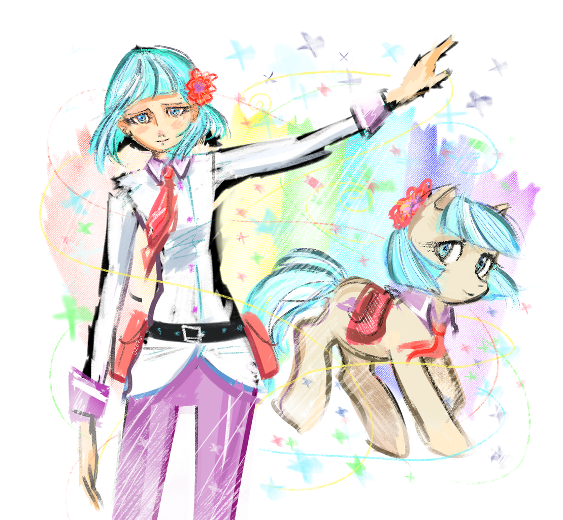 #527599 - safe, artist:dzetawmdunion, coco pommel, earth pony, human ...