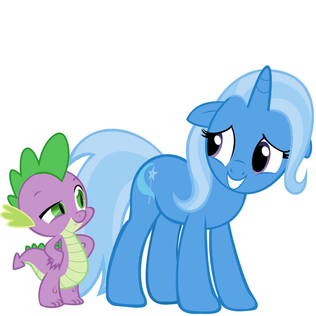 #513079 - safe, artist:datnaro, spike, trixie, g4, female, male, ship ...