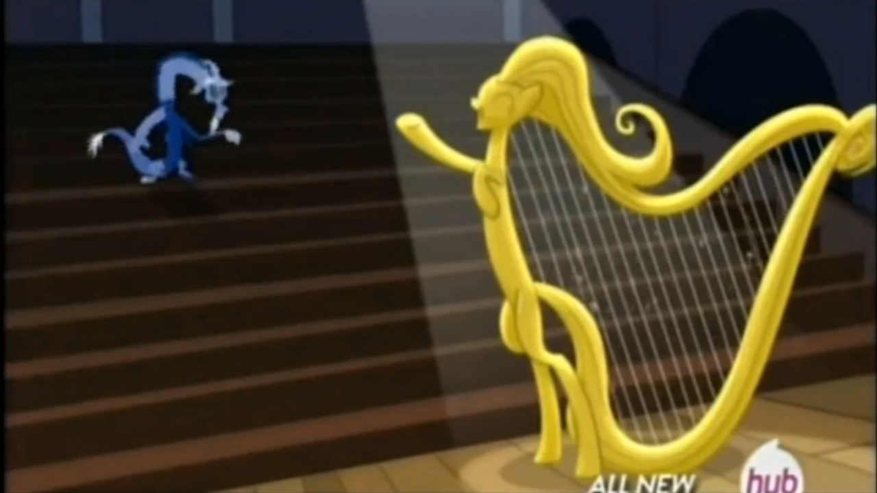 #533945 - safe, discord, louise the singing harp, g4, my little pony ...