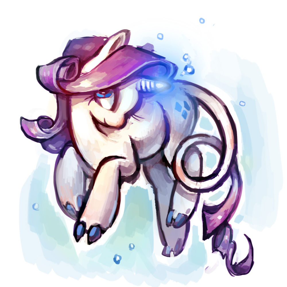 #535429 - safe, artist:mintbeary, rarity, classical unicorn, cloven ...