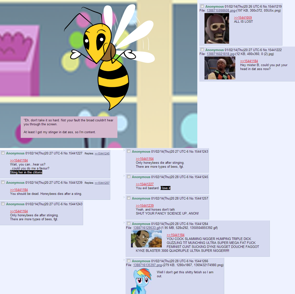 #513552 - questionable, artist:bsting, pinkie pie, bee, g4, /mlp ...