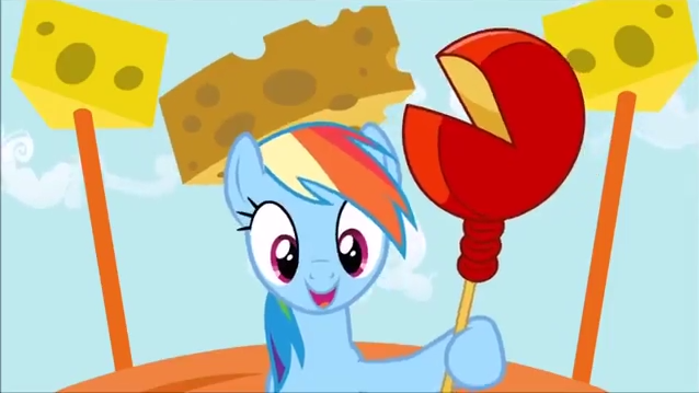 #539543 - safe, screencap, rainbow dash, pony, pinkie pride, cheese ...