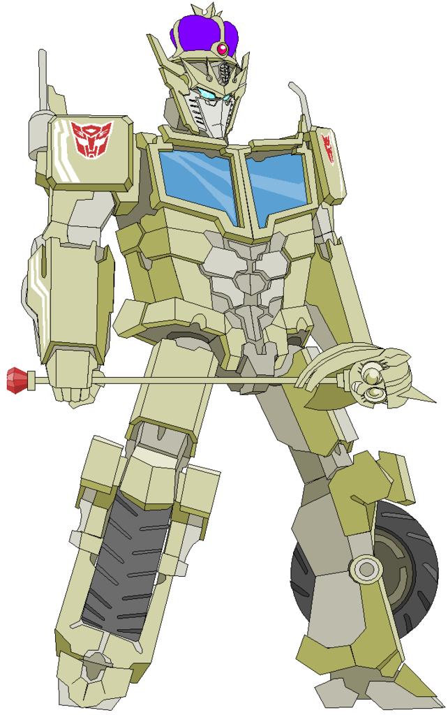 #514662 - safe, artist:terry, crown, gold paint, optimus prime ...