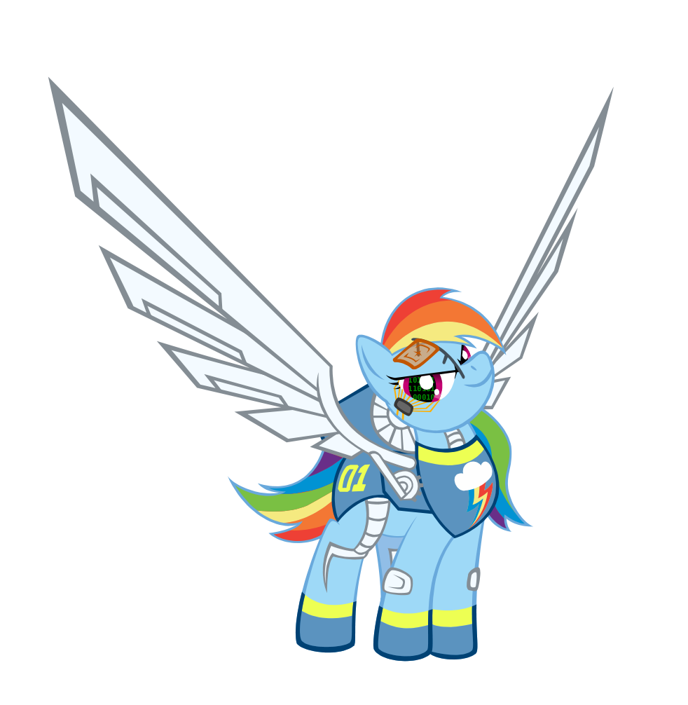 #740043 - safe, artist:raidho36, rainbow dash, cyborg, g4, artificial ...