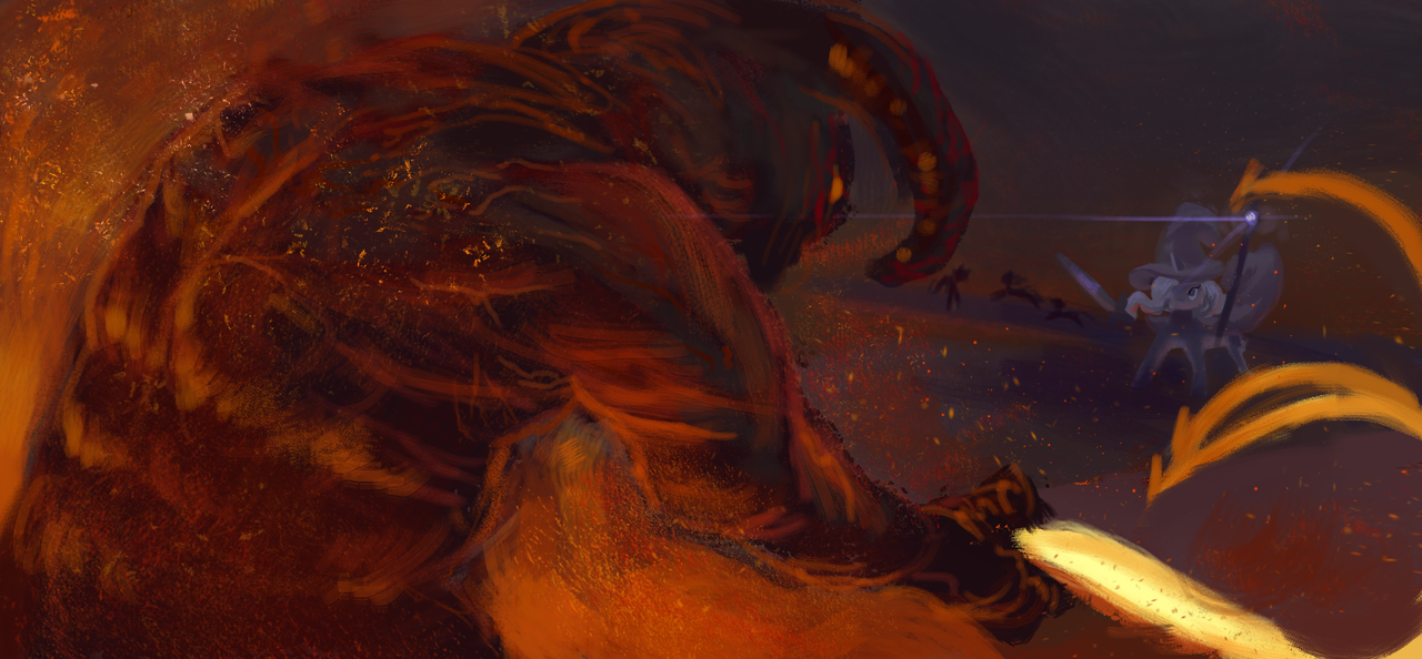 #740354 - safe, artist:verrmont, trixie, balrog, pony, unicorn, g4 ...