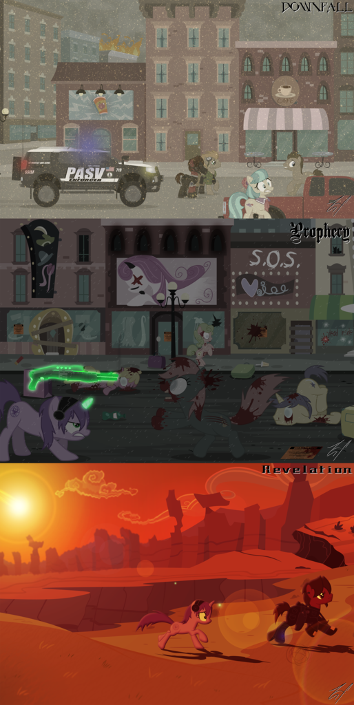 #741041 - grimdark, artist:zehfox, edit, coco pommel, doctor whooves ...