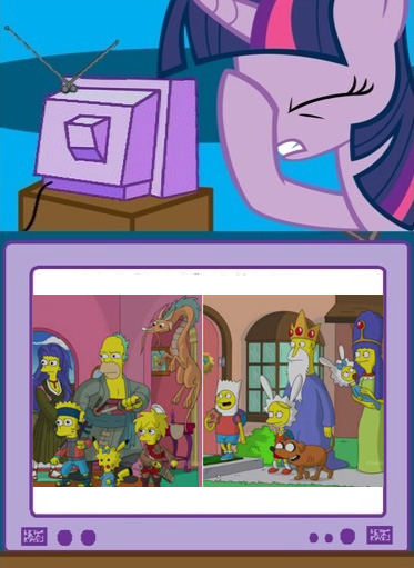 #747747 - safe, twilight sparkle, pikachu, g4, adventure time, attack ...