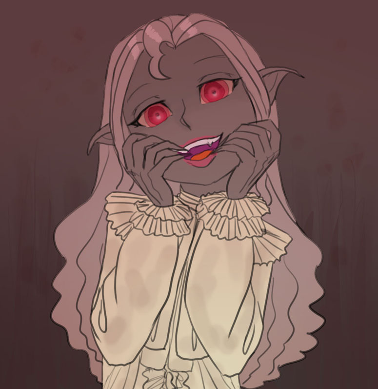 #749928 - safe, artist:carnifex, oc, oc only, oc:calliphora, changeling, changeling queen, human ...