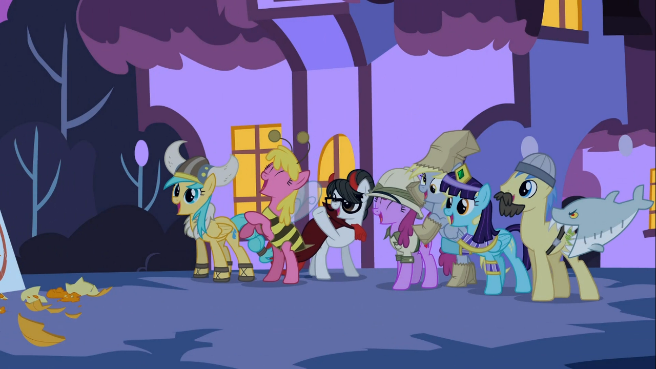 #751154 - safe, screencap, cherry berry, derpy hooves, sassaflash ...