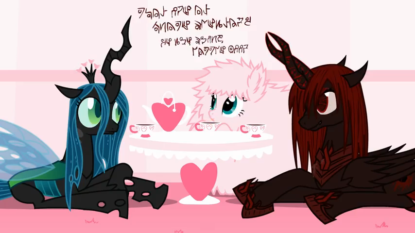 #752191 - safe, artist:mixermike622, queen chrysalis, oc, oc:fluffle ...