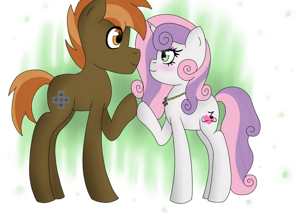 #738656 - safe, artist:shadowlight28, button mash, sweetie belle, g4 ...