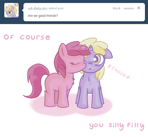 #763694 - safe, artist:haute-claire, dinky hooves, ruby pinch, ask ruby ...