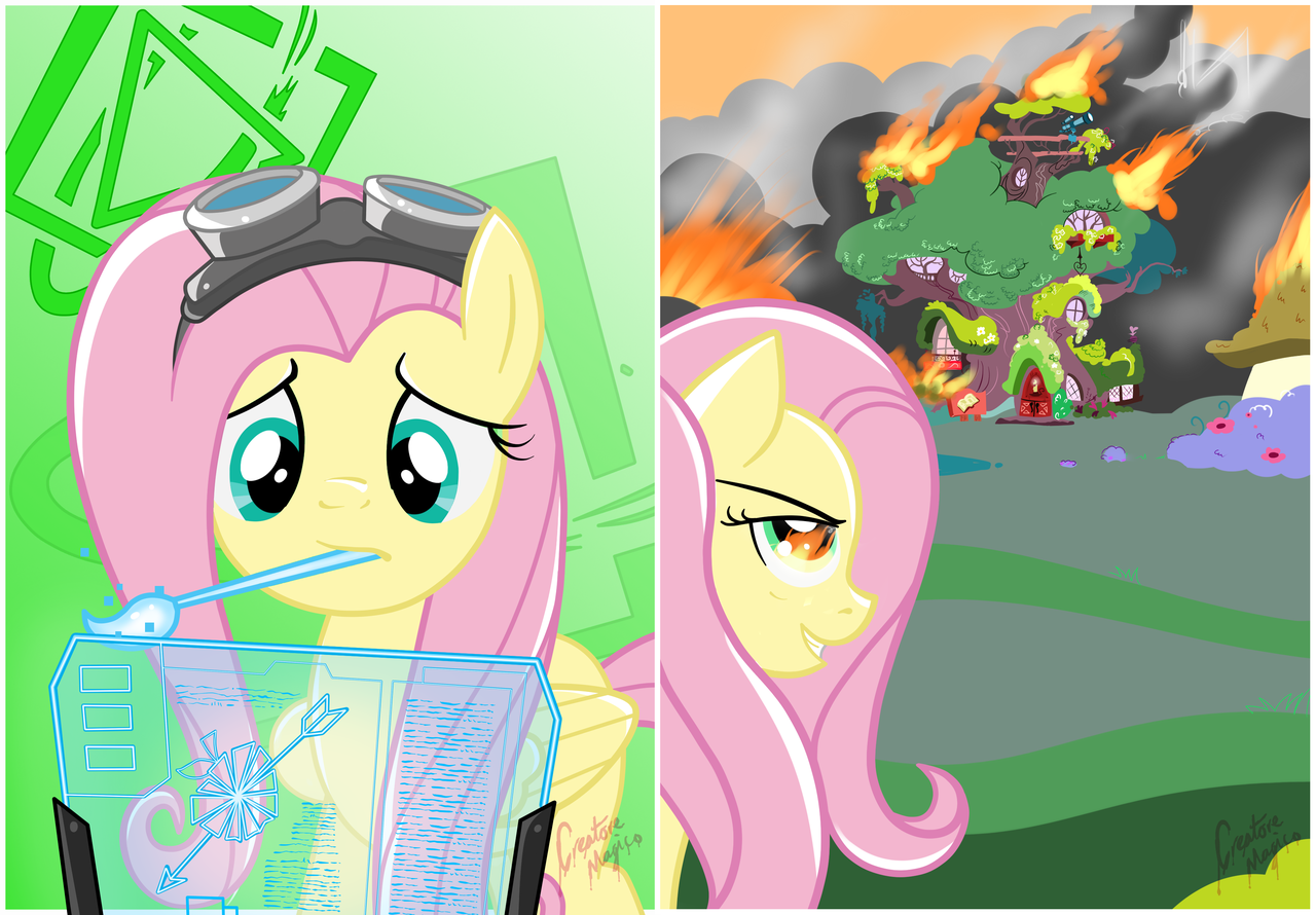 #764408 - safe, artist:creatoremagico, fluttershy, g4, android ...