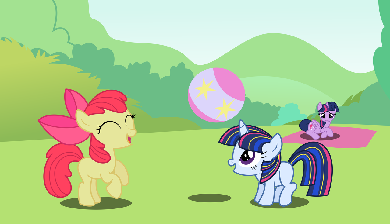 #765759 - safe, artist:xebck, apple bloom, twilight sparkle, oc, oc ...