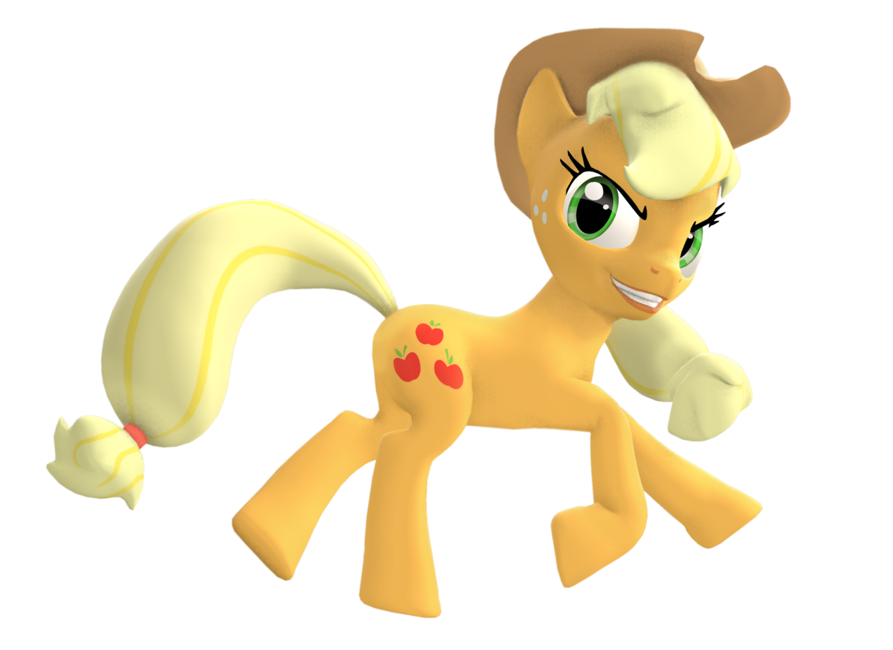 #771715 - safe, artist:flare-chaser, applejack, g4, 3d, galloping ...