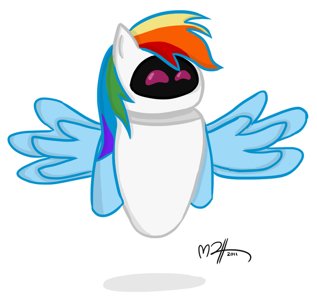 #771743 - safe, artist:mateusuk, rainbow dash, pegasus, pony, robot, g4 ...