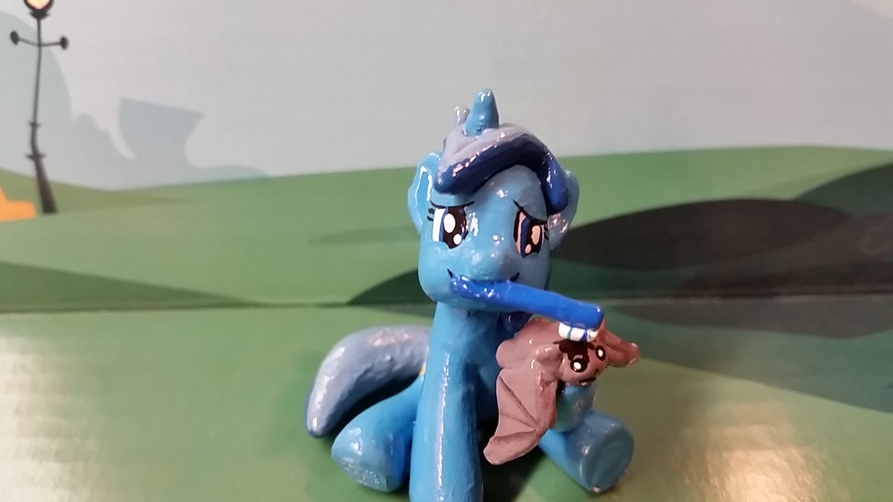 #771902 - safe, artist:balthazar147, minuette, bat, brush, customized ...